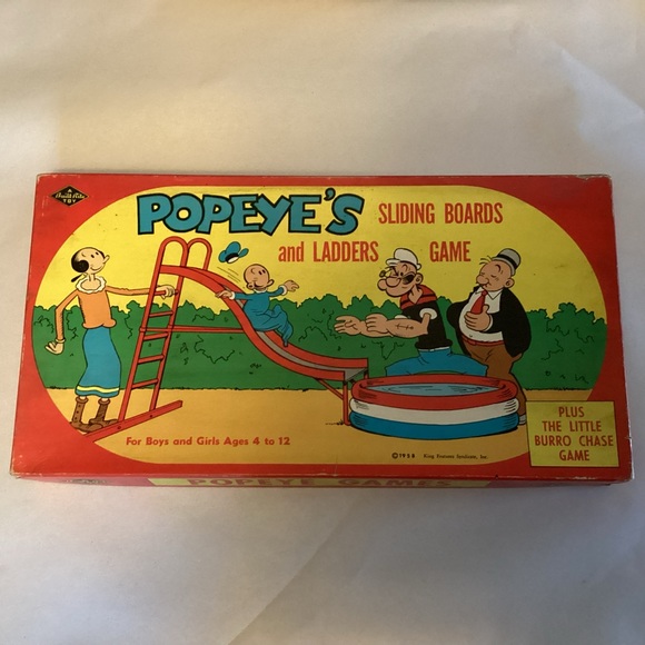 Built Rite Toy | Games | Board Gamepopeyes Sliding Board And Ladders ...